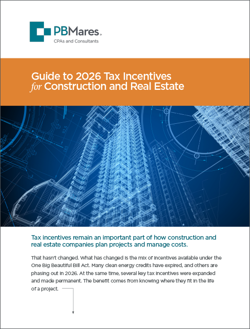 2026 Tax Incentives for Construction & Real Estate | Construction CPA